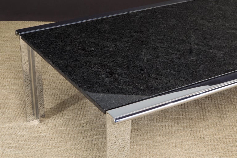 Monumental Custom Granite and Steel Dining Table by Anthony Lumsden ...