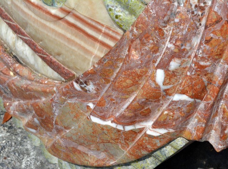 Monumental Decorative Marble Bust of Oriental Dignitary Wearing Turban ...