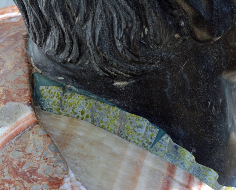 Monumental Decorative Marble Bust of Oriental Dignitary Wearing Turban ...