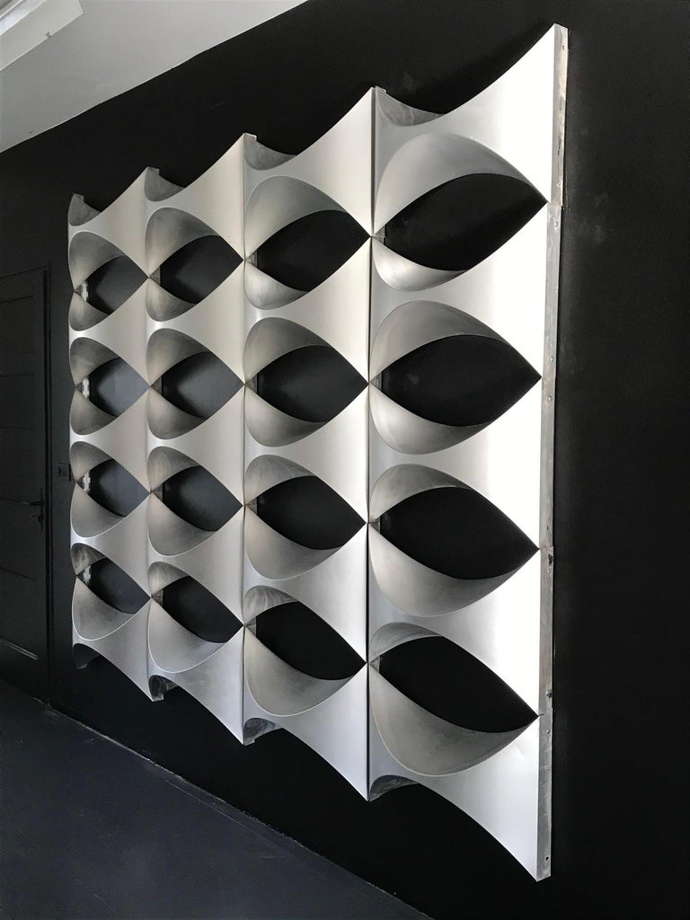 Monumental Decorative Wall Panel, Element of French Architecture, 1970 ...