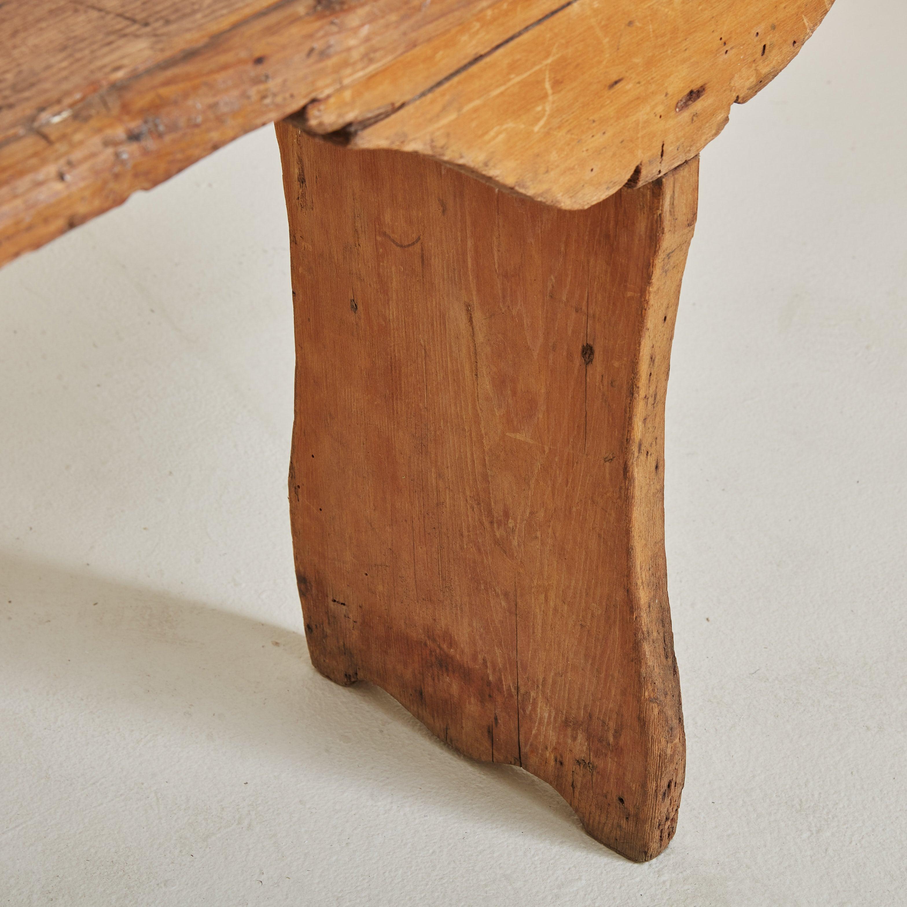 Monumental Engraved Wood Bench from Santa Maria Novella Basilica, Italy ...