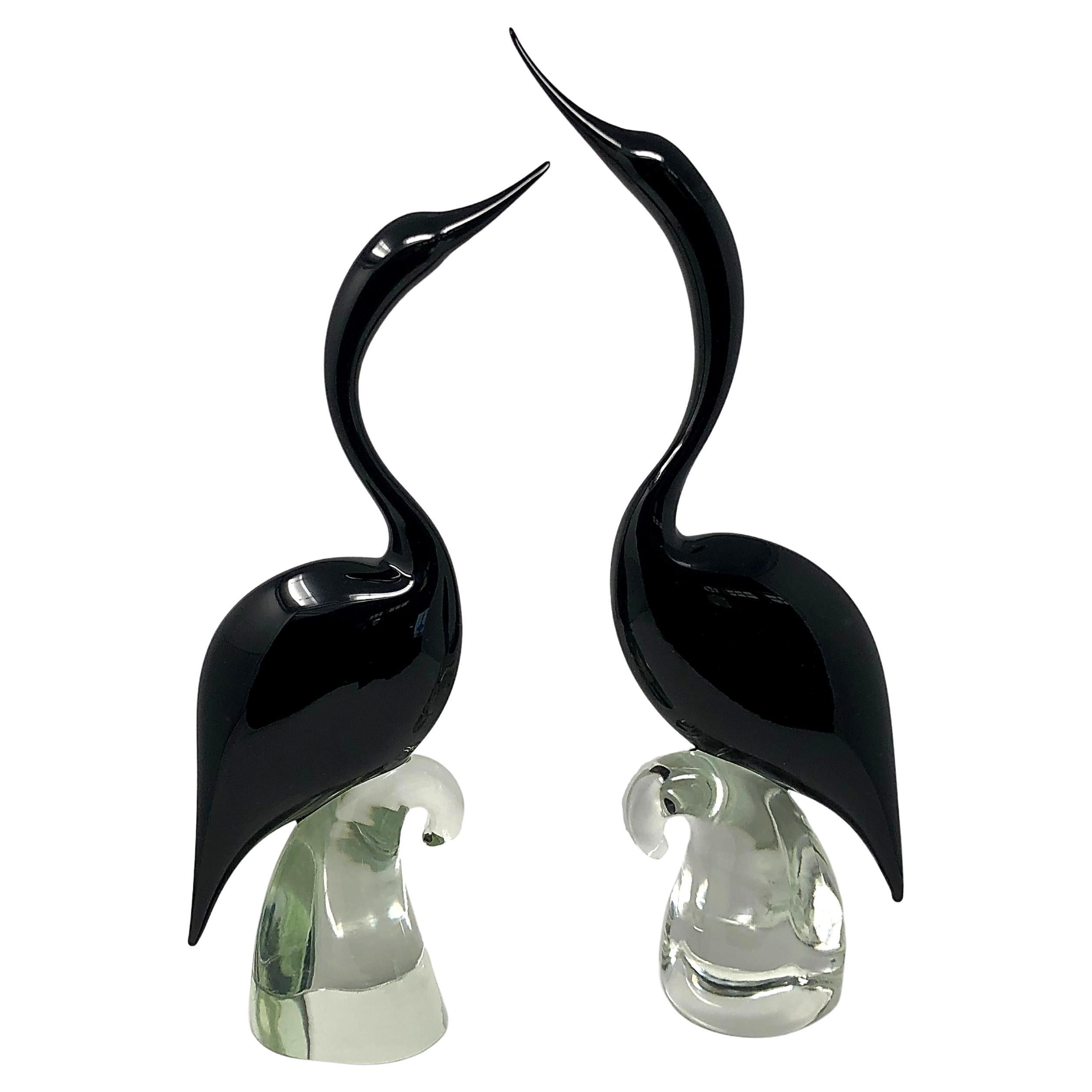 A Midcentury Formia Murano Glass Perching Birds Sculpture at 1stDibs ...