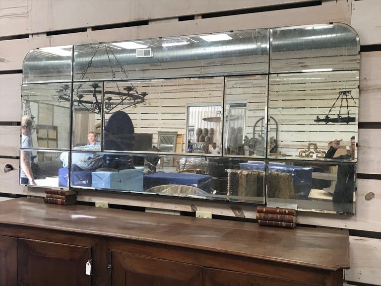 Monumental French Art Deco Basserie Mirror at 1stDibs