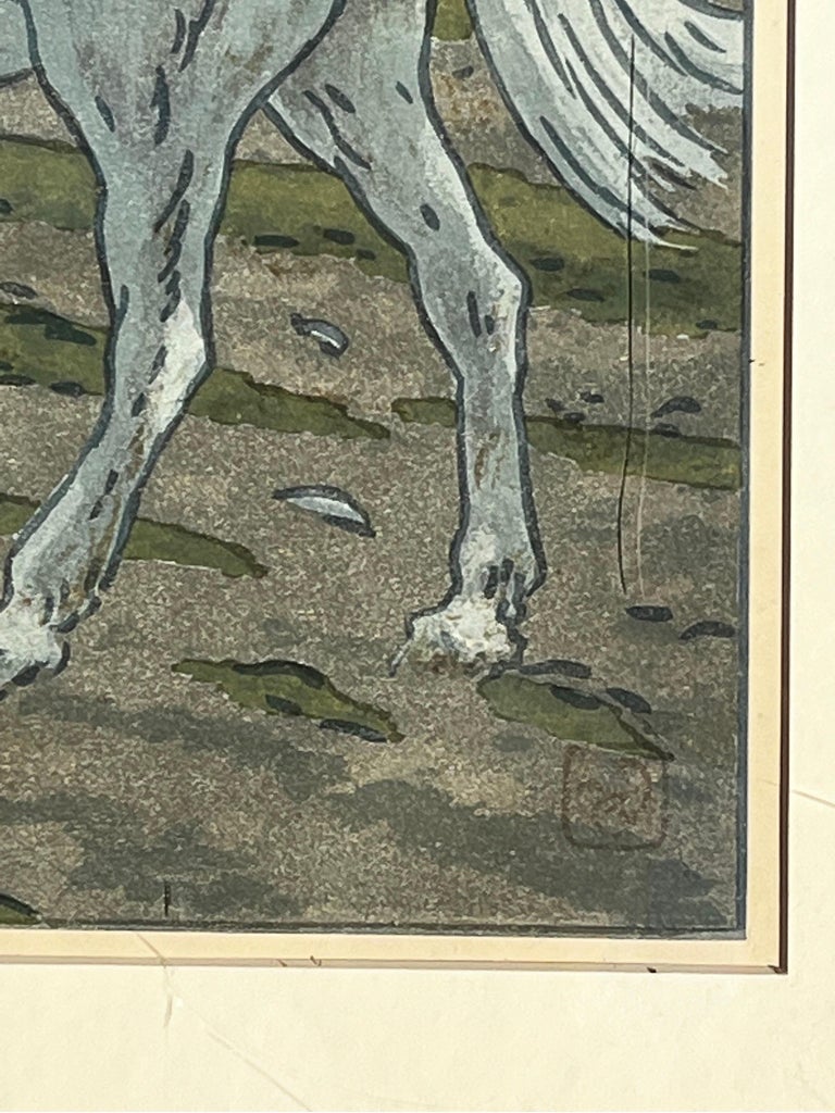 Monumental French Color Print by Henri Riviere Late 19th or Early 20th ...