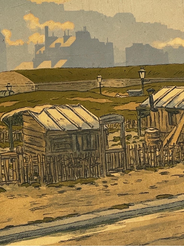 Monumental French Color Print by Henri Riviere Late 19th or Early 20th ...