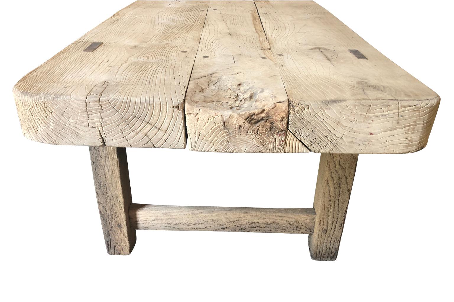 Monumental French Primitive Farm Table at 1stDibs