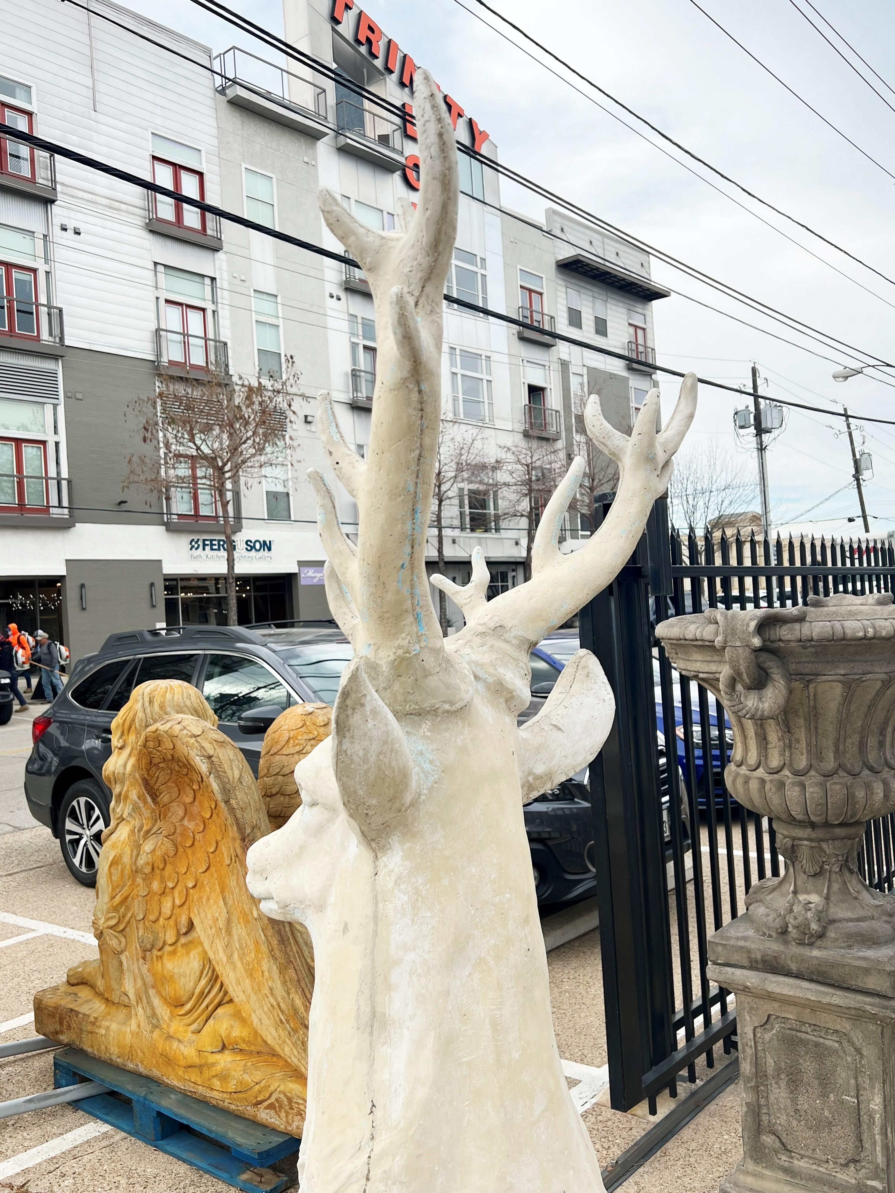 Monumental French Recumbent Garden Stag in Cast Stone at 1stDibs ...