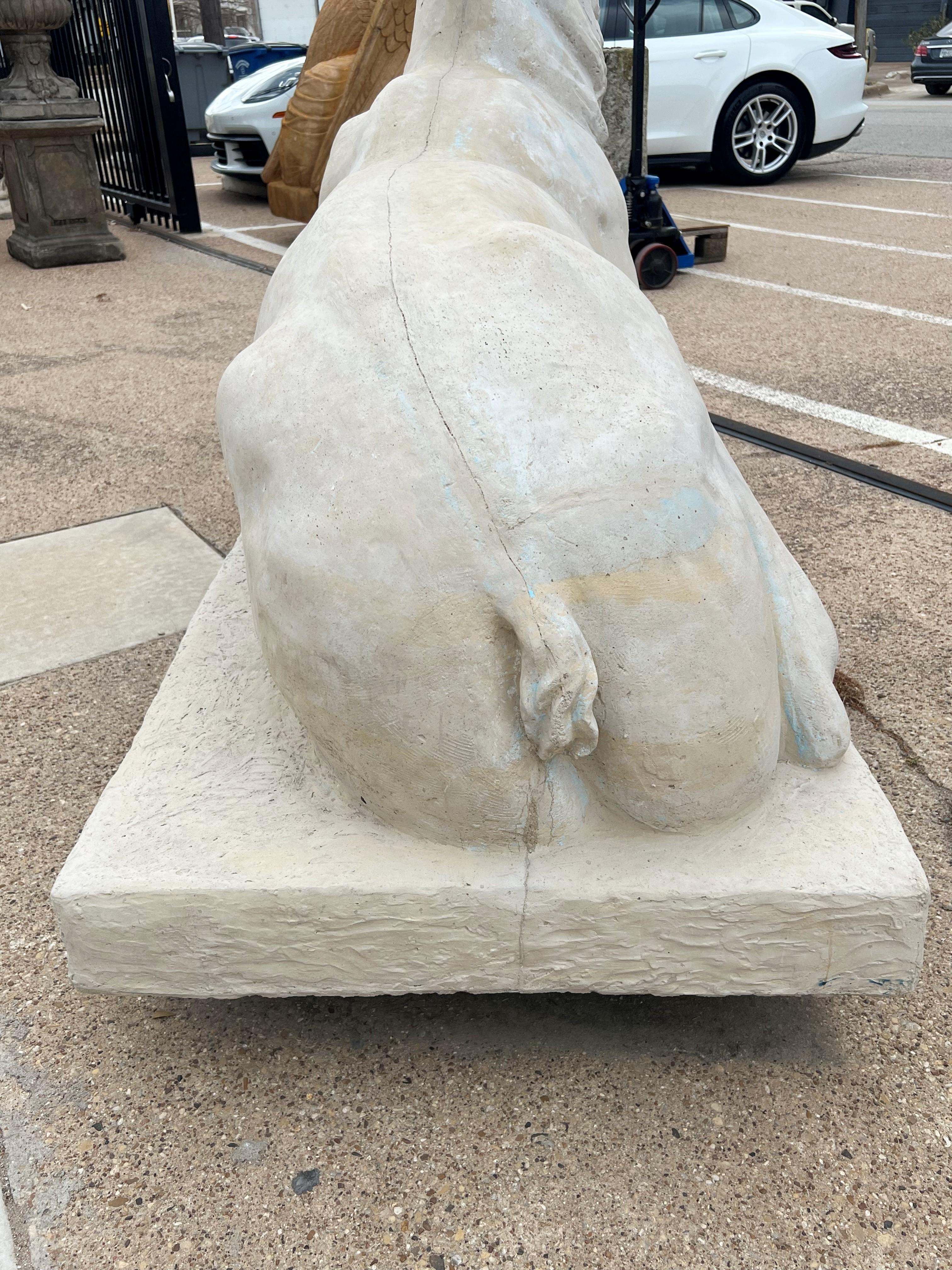 Monumental French Recumbent Garden Stag in Cast Stone at 1stDibs ...