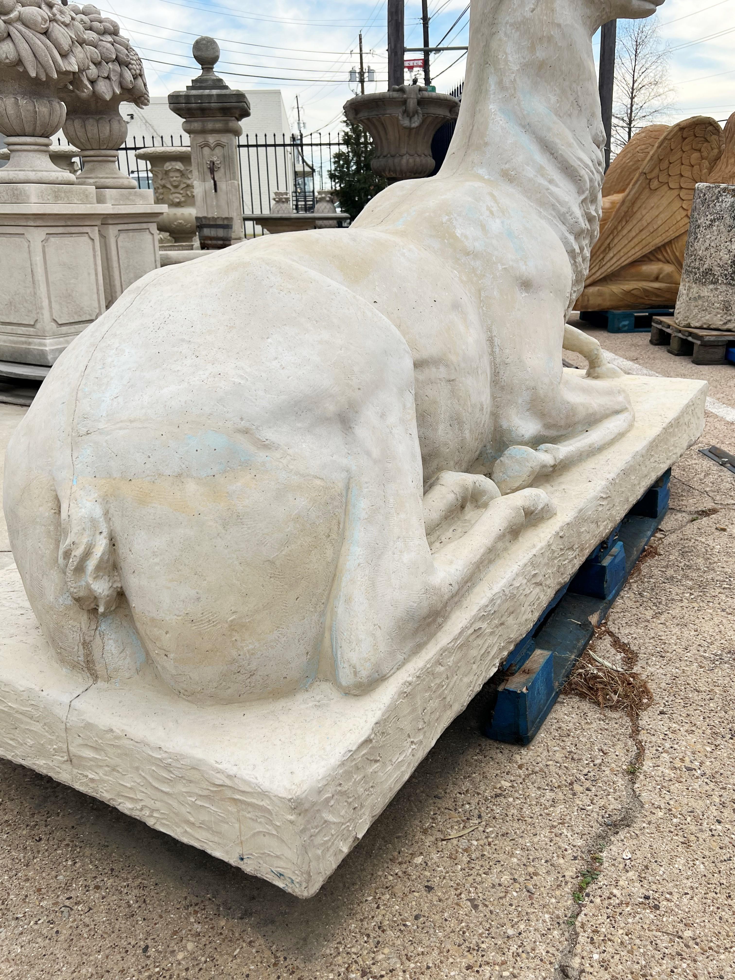 Monumental French Recumbent Garden Stag in Cast Stone at 1stDibs ...