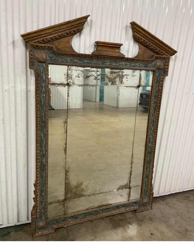 Monumental Georgian Broken Pediment Mirror by Dennis and Leen For Sale ...