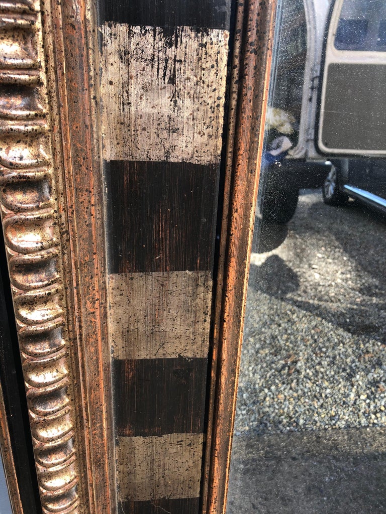 Monumental Gigantic Rectangular Checkerboard Mirror with Silver and ...