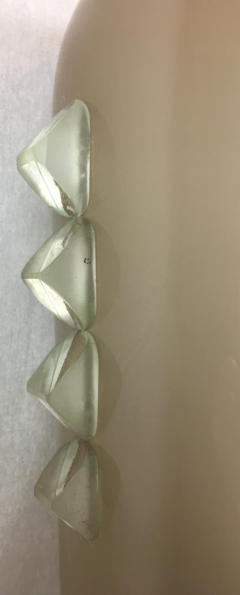 Iconic Art Deco Cubist Glass Floor Vase from La Coupole Brasserie ...