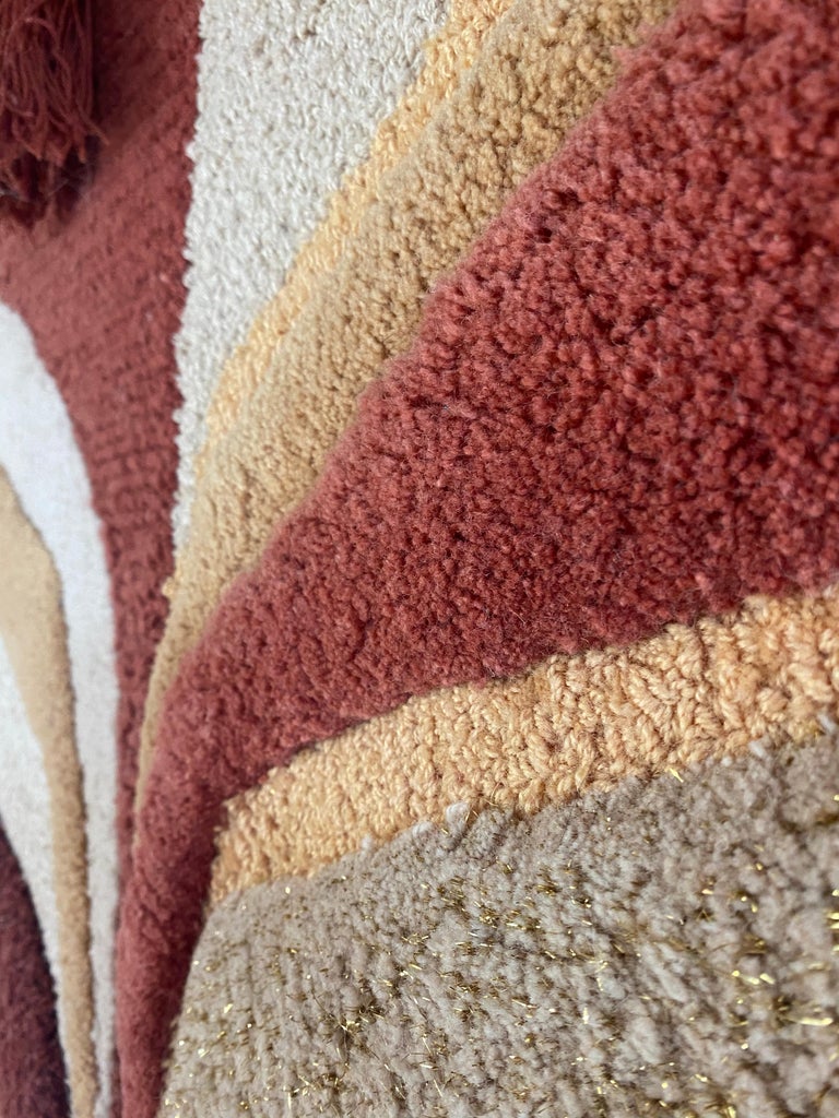 Monumental Handmade Fiber Art Tapestry by E. Farber for Tekima, c. 1970 ...