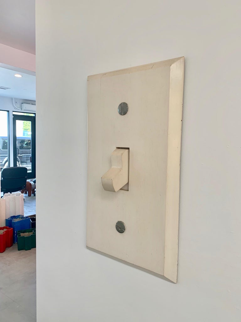 Monumental Handmade Wood Pop Art Light Switch at 1stDibs