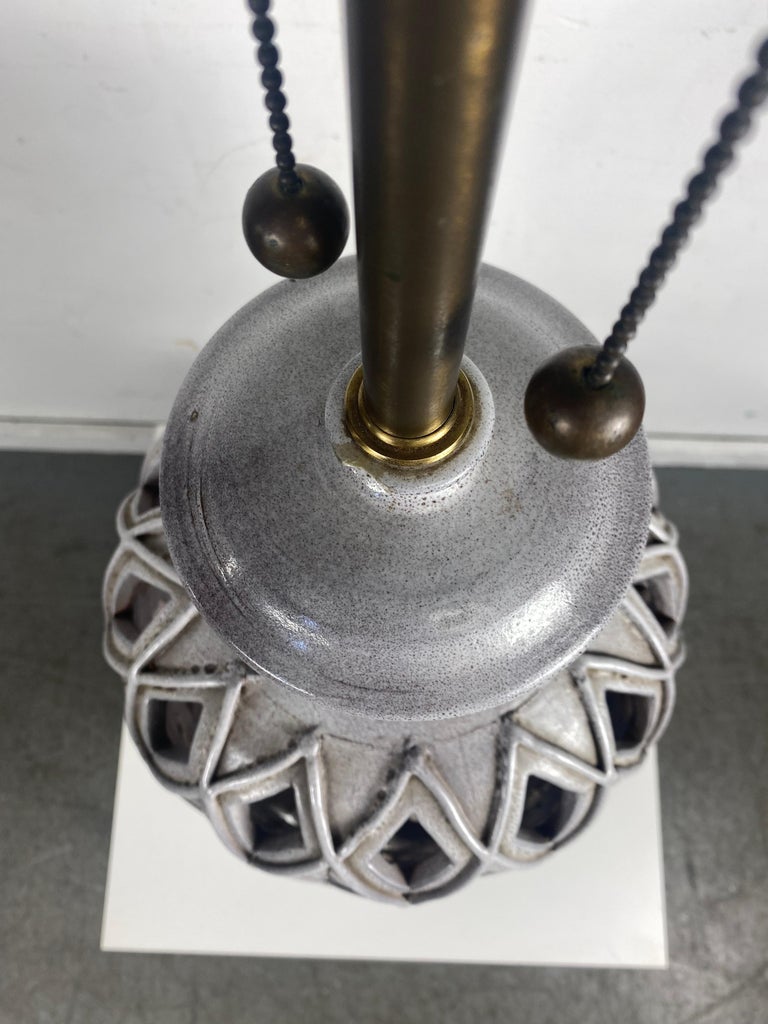 Monumental Italian Ceramic Lamp by Marbro Lamp Company / Modernist For ...