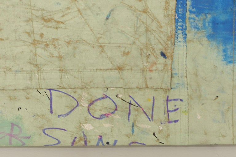 Monumental Josh Bayer Original Oil Painting on Canvas, "Done Sunset ...