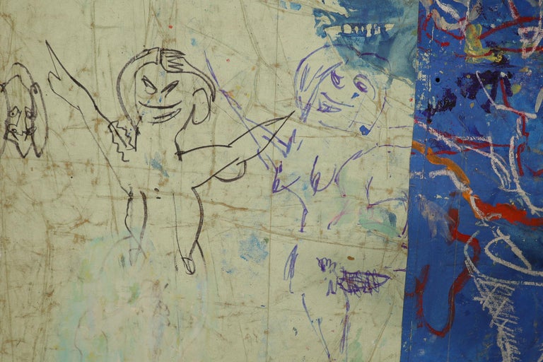 Monumental Josh Bayer Original Oil Painting on Canvas, "Done Sunset ...