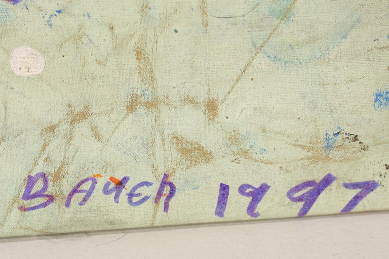 Monumental Josh Bayer Original Oil Painting on Canvas, "Done Sunset ...