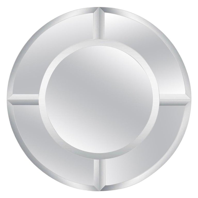 Monumental Karl Springer Saturn Mirror For Sale at 1stDibs