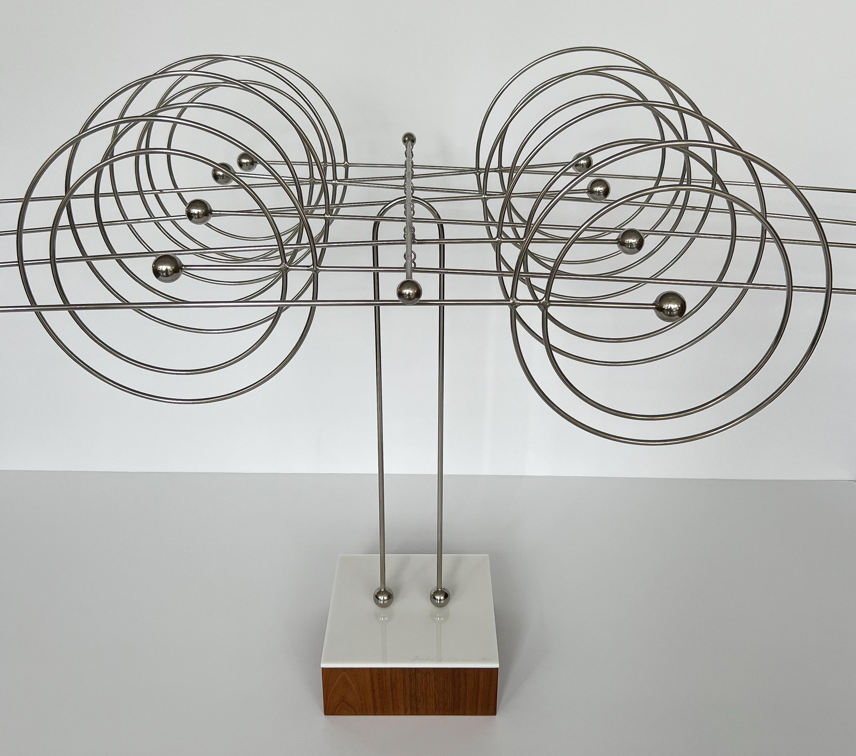 Monumental Kinetic Sculpture by Joseph Burlini, 1982 For Sale at 1stDibs