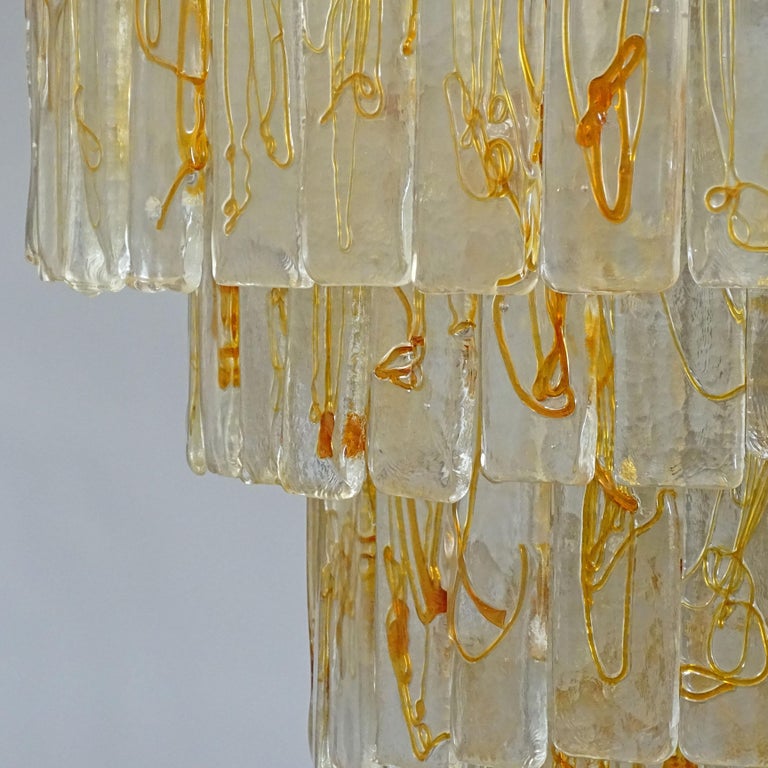 Monumental La Murrina 1970s Murano Glass Spiral Chandelier For Sale at ...