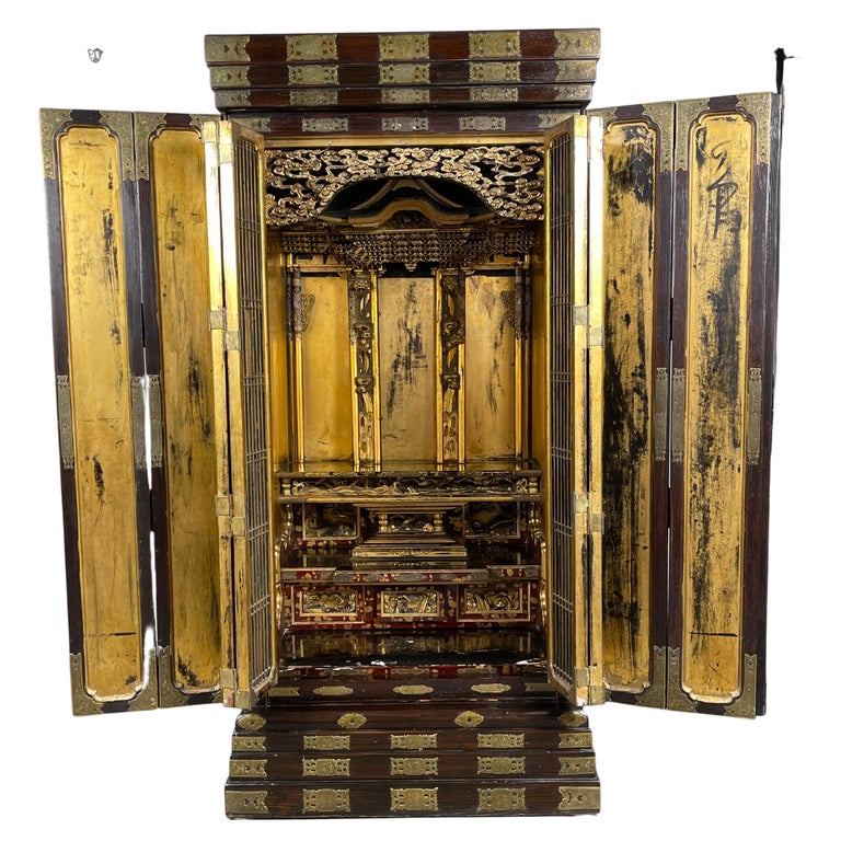 Monumental, Late 19th Century Butsudan, Buddhist Alter, Shrine For Sale ...