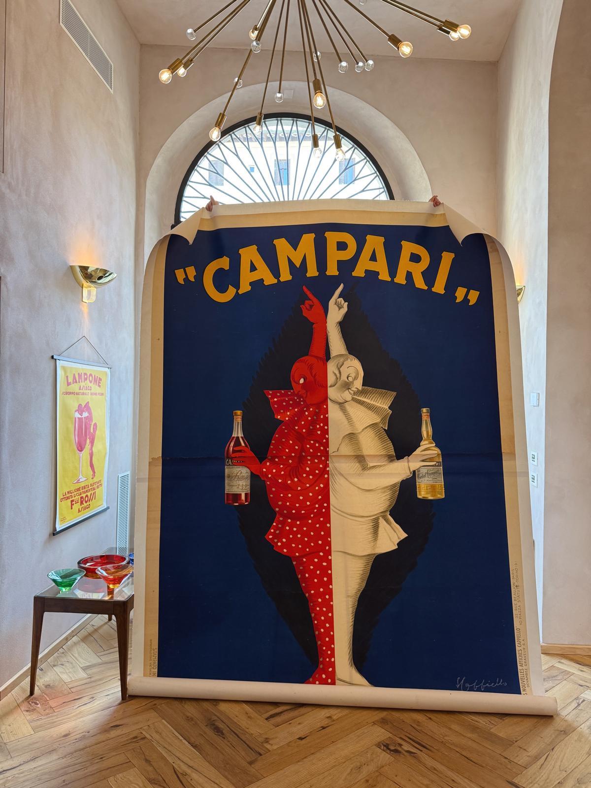 Monumental Leonetto Cappiello 'Campari' Lithogaph 1921. Printed by Les ...