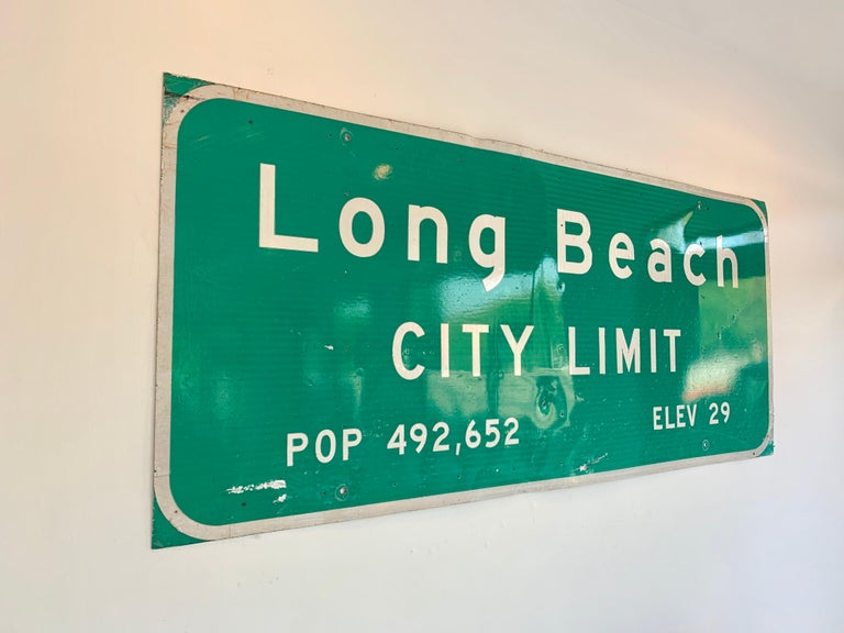 Monumental Long Beach Freeway Sign at 1stDibs