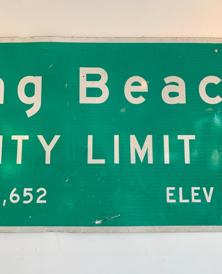 Monumental Long Beach Freeway Sign at 1stDibs
