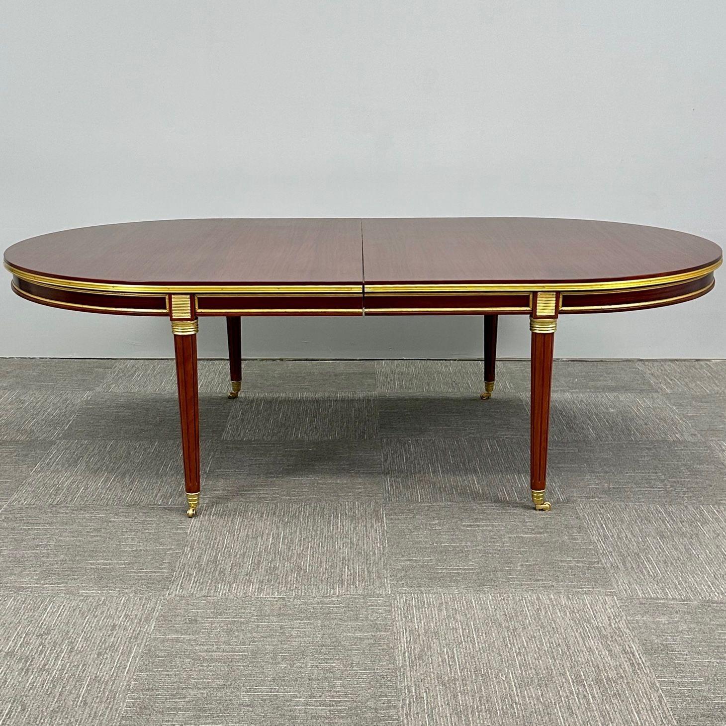 Monumental Louis XVI Hollywood Regency Dining Table, 15 Feet, Bronze ...