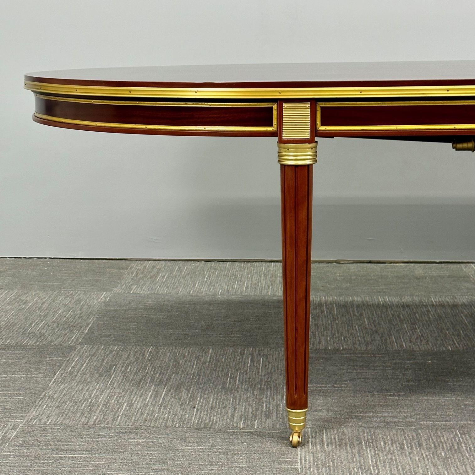 Monumental Louis XVI Hollywood Regency Dining Table, 15 Feet, Bronze ...