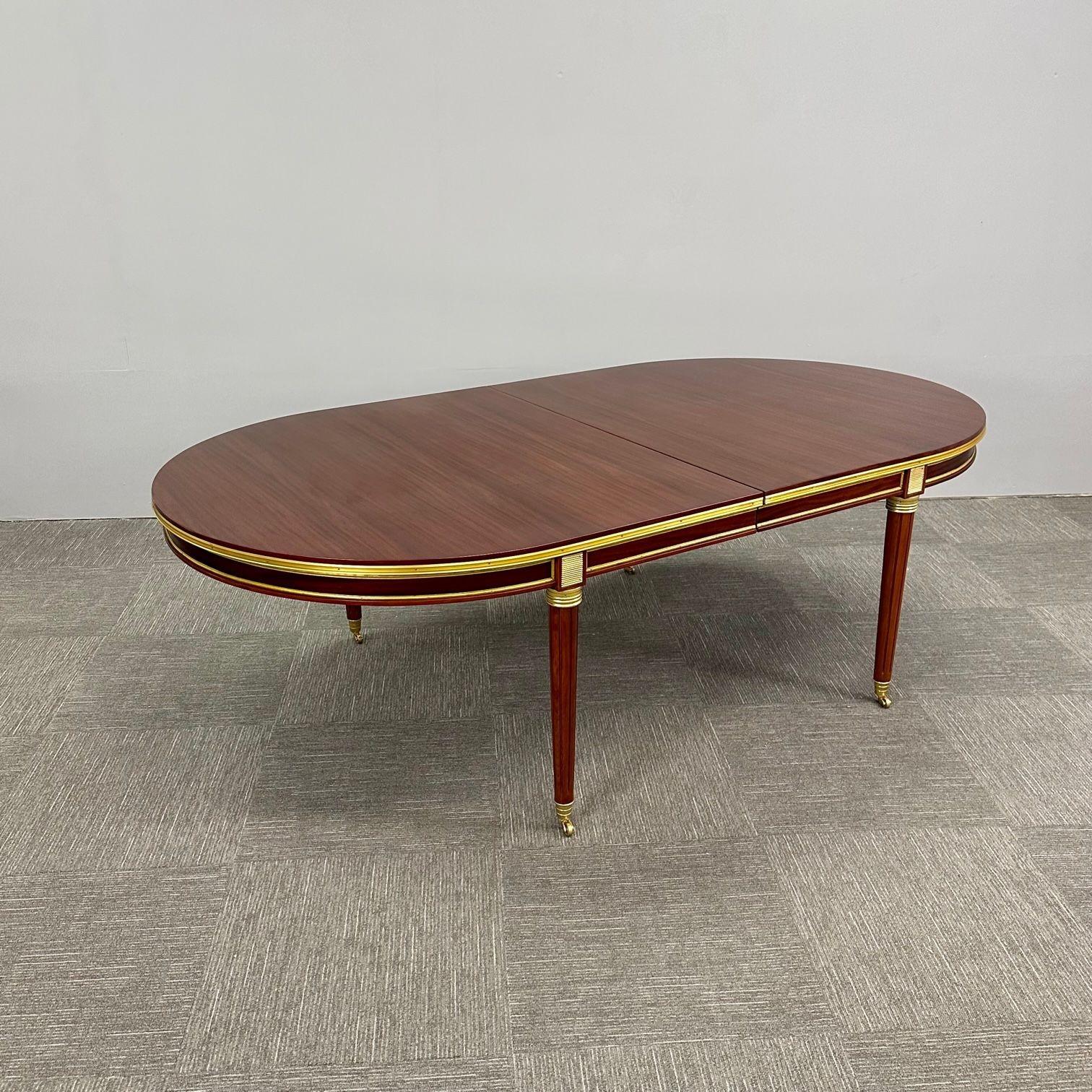 Monumental Louis XVI Hollywood Regency Dining Table, 15 Feet, Bronze ...