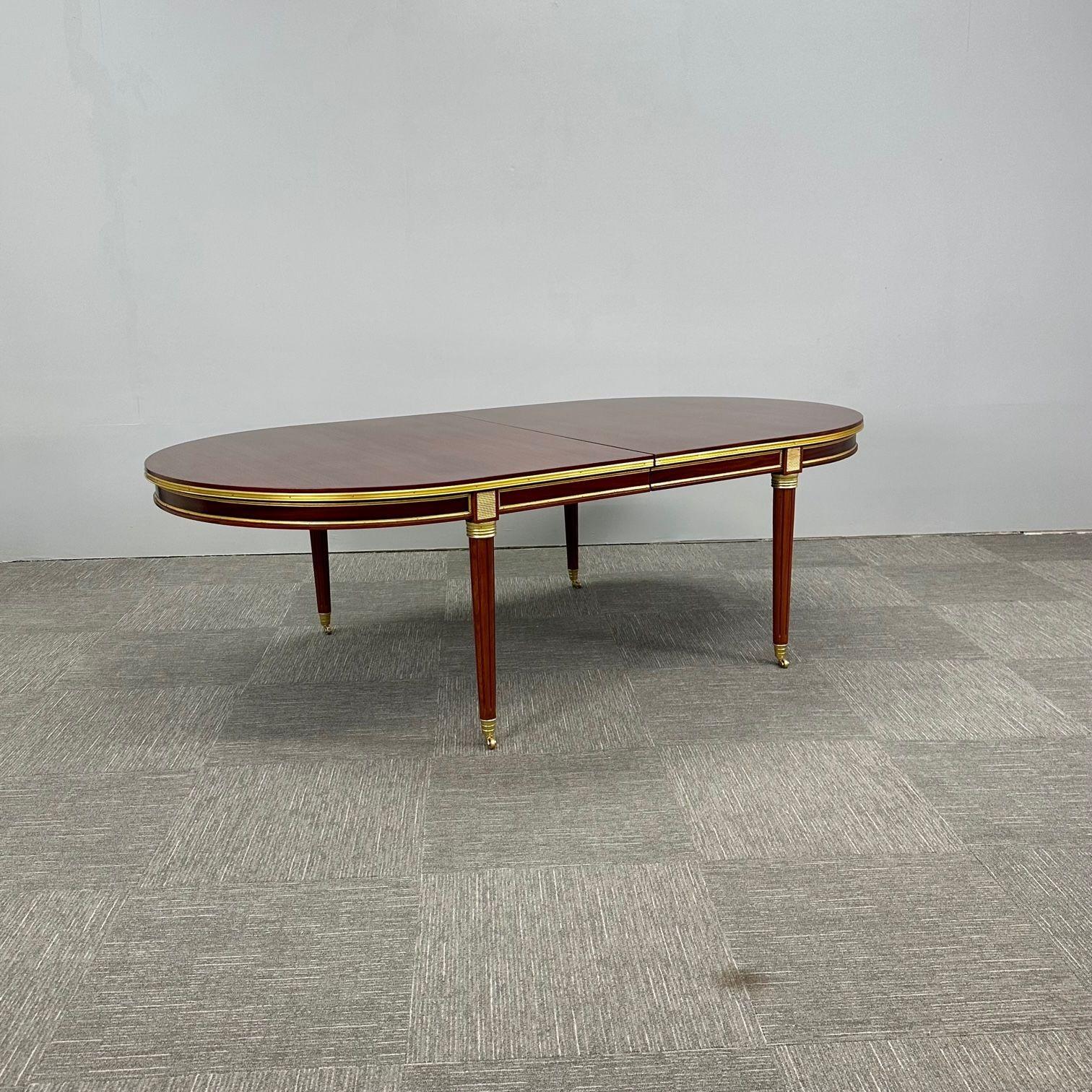 Monumental Louis XVI Hollywood Regency Dining Table, 15 Feet, Bronze ...