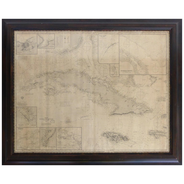 James Imray and Son of London Map of Cuba 1894, Monumental at 1stDibs