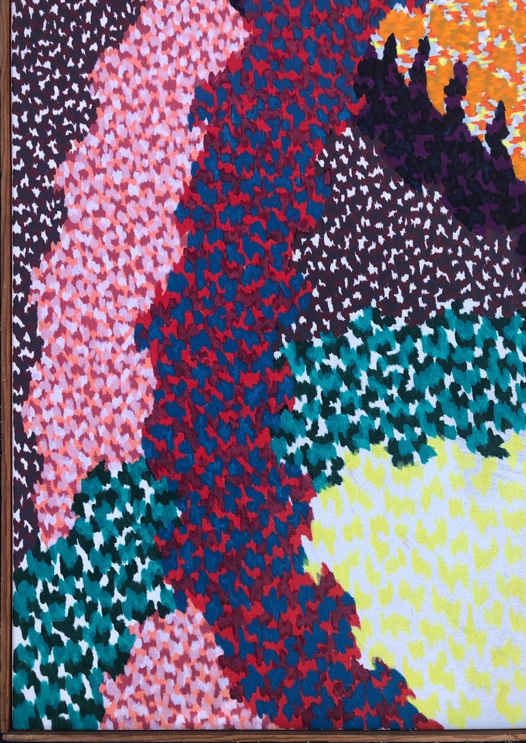 Monumental Mark Schlesinger Abstract Oil Painting, 1978 For Sale at 1stDibs