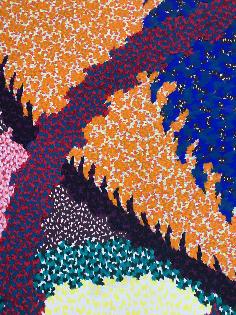 Monumental Mark Schlesinger Abstract Oil Painting, 1978 For Sale at 1stDibs