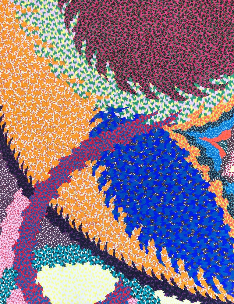 Monumental Mark Schlesinger Abstract Oil Painting, 1978 For Sale at 1stDibs