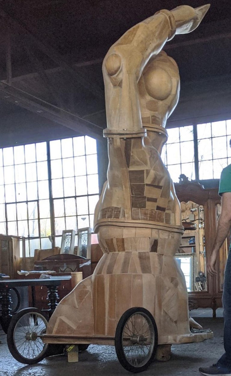 Monumental Mechanical Wood Angel Art Sculpture Statue by Jay Bolotin ...