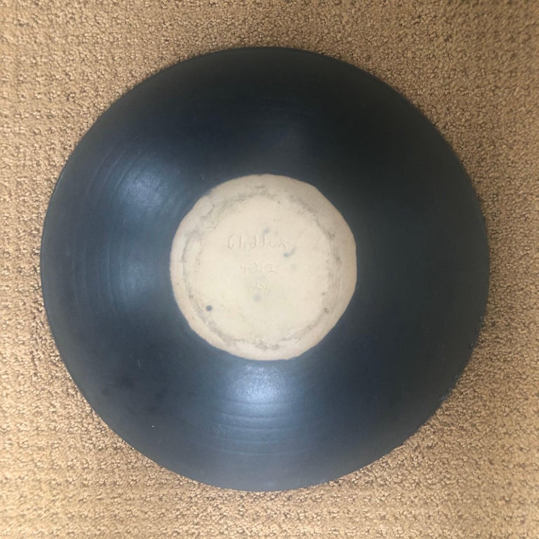 Monumental Mesa Blue Gulfstream Line Stoneware Bowl by Fong Chow for ...