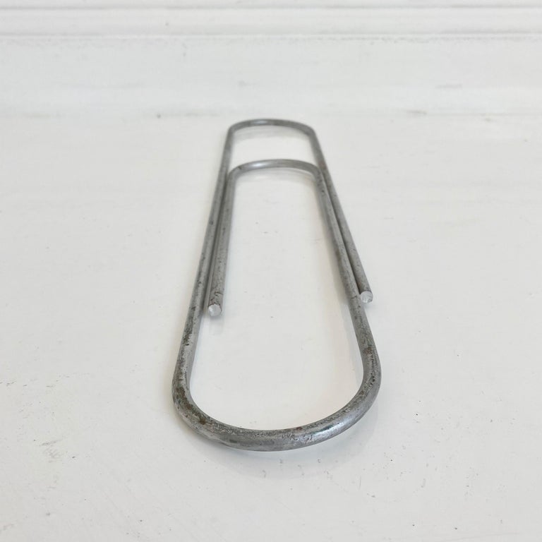 Monumental Metal Paper Clip For Sale at 1stDibs