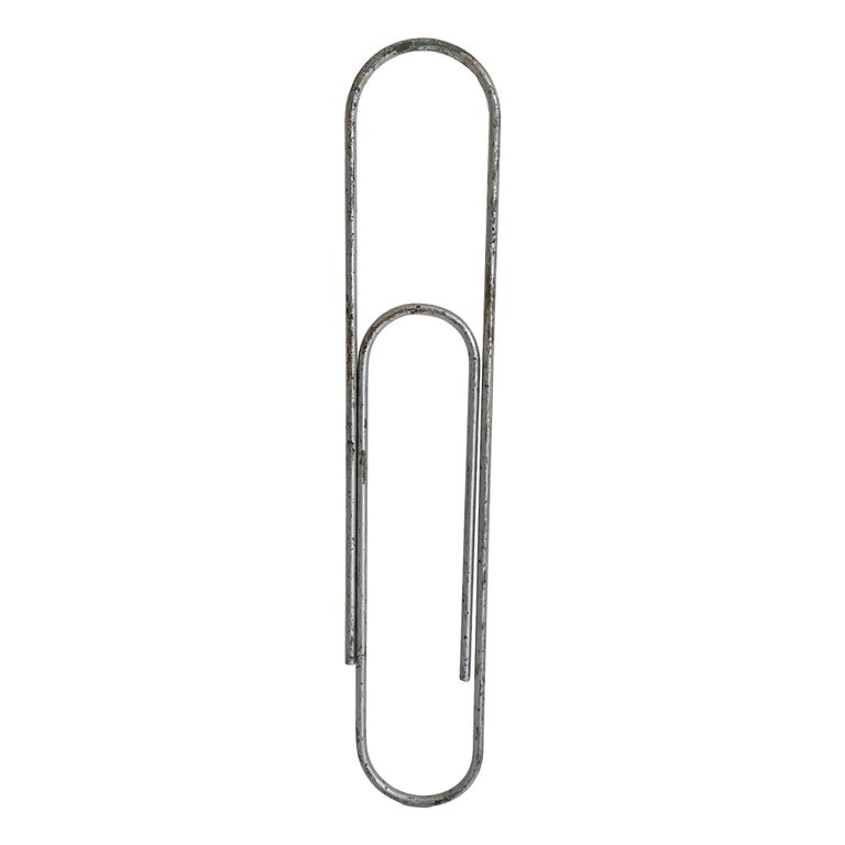 Monumental Metal Paper Clip For Sale at 1stDibs