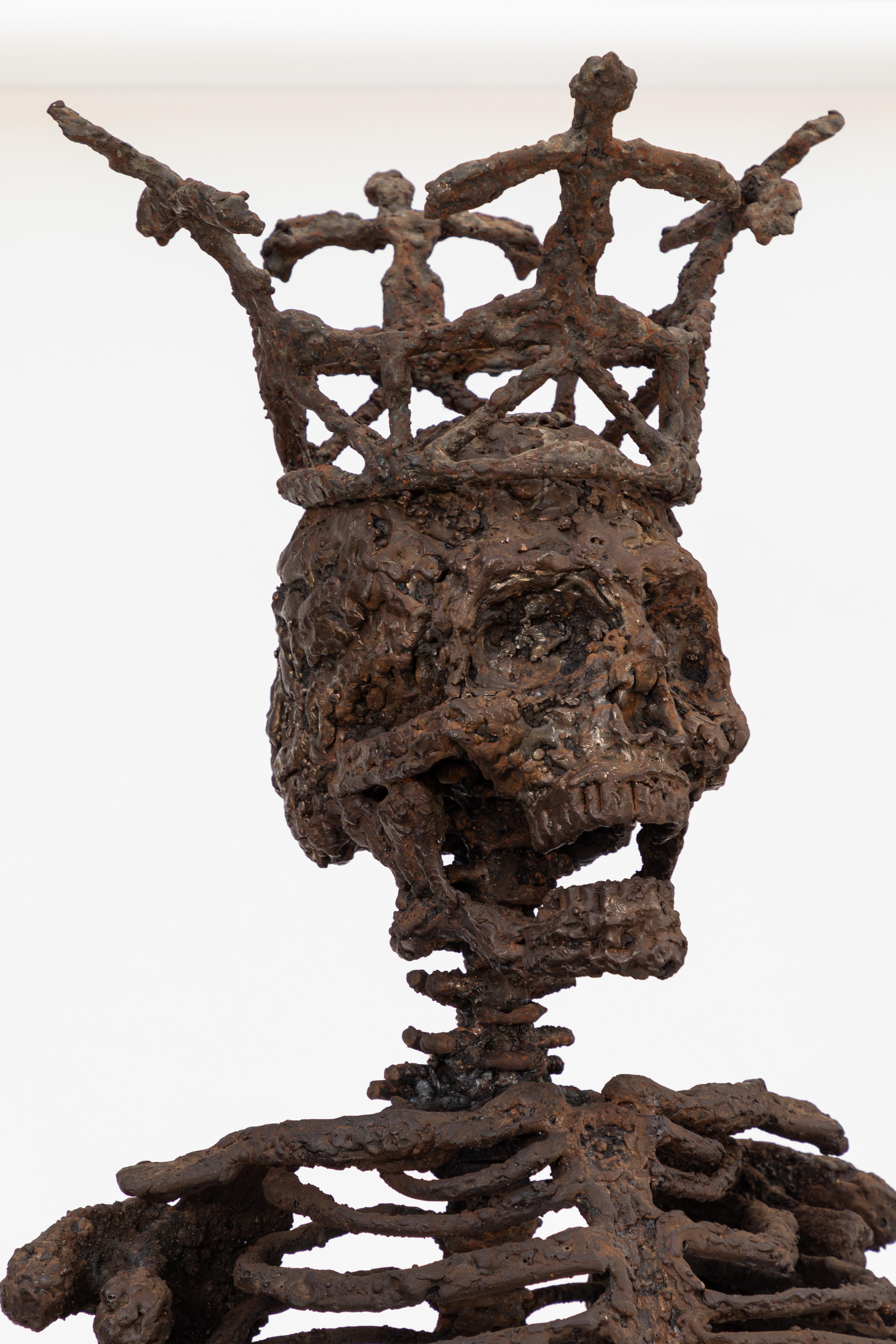 Monumental Midcentury Wrought Iron Skelton Statue For Sale at 1stDibs ...