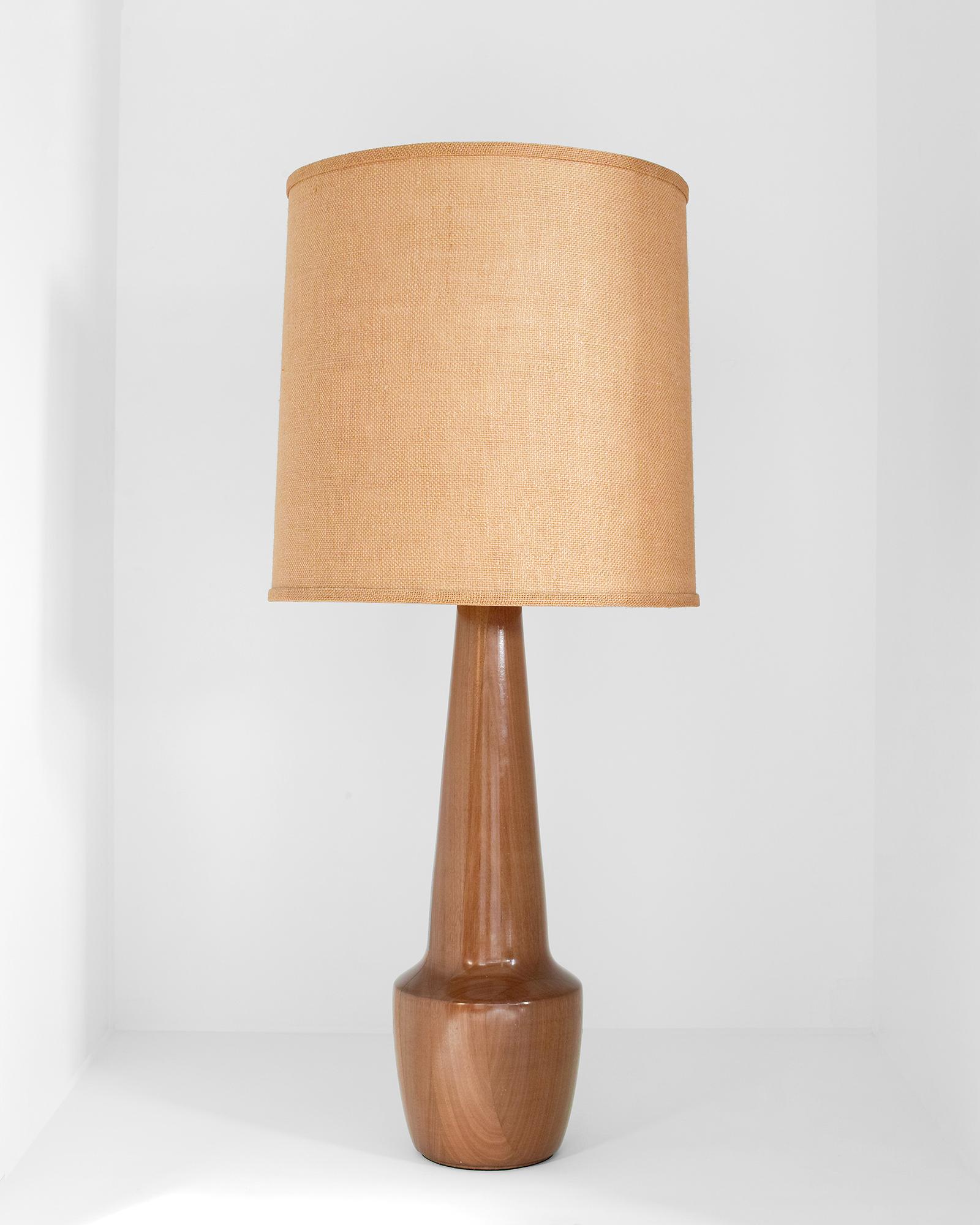 Monumental Midcentury Turned Wood Lamp at 1stDibs | turned wood lamps