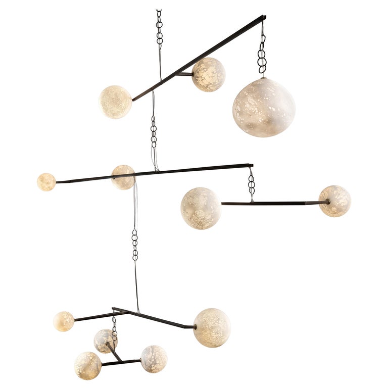 Monumental Moon Pendant Mobile Light, Ludovic Clément D’armont For Sale ...
