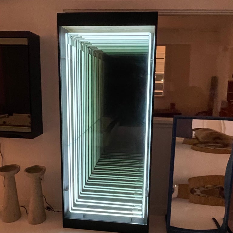 Monumental Neon Infinity Mirror by Merit Los Angeles For Sale at ...