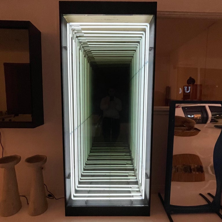 Monumental Neon Infinity Mirror by Merit Los Angeles For Sale at ...