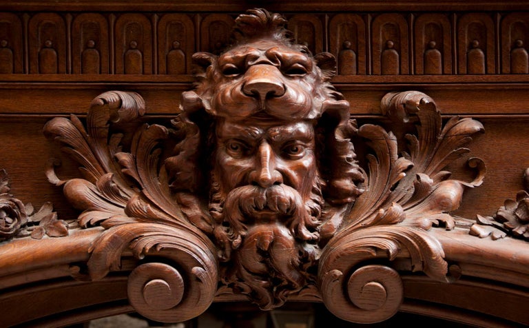 Monumental Oak Fireplace, 19th Century For Sale at 1stDibs