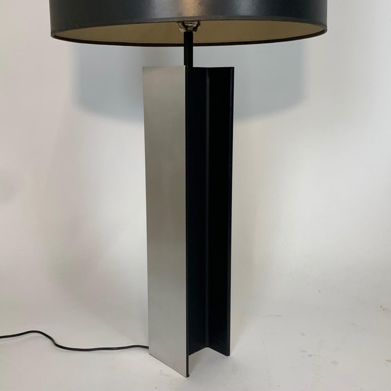 Monumental Pair of Aluminum I Beam Lamps by Laurel Lamp Company ...