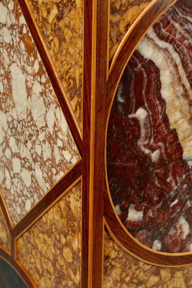 Monumental Marble Inlaid Obelisks, Grand Tour Style For Sale at 1stDibs