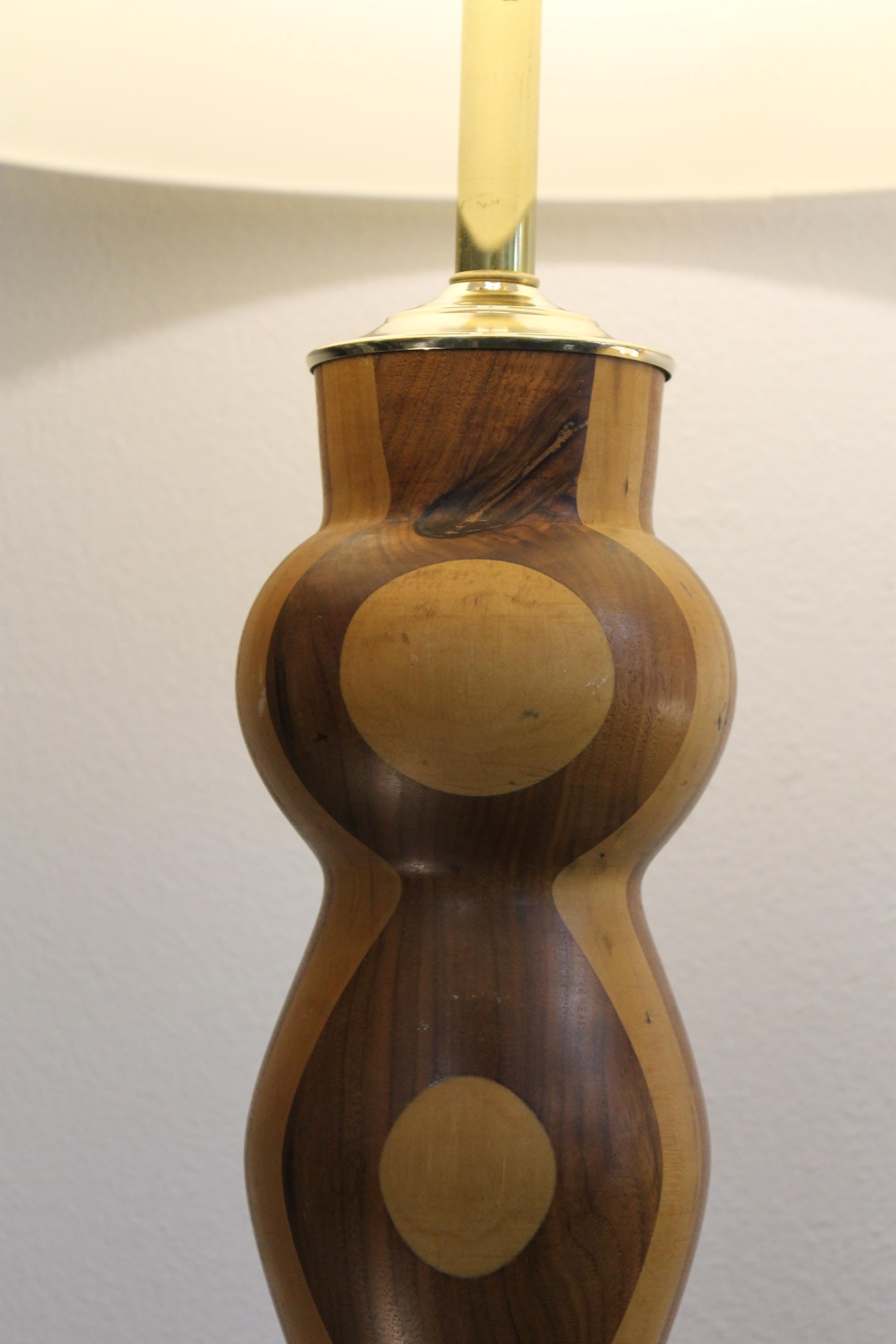 Monumental Parquetry Lamp at 1stDibs